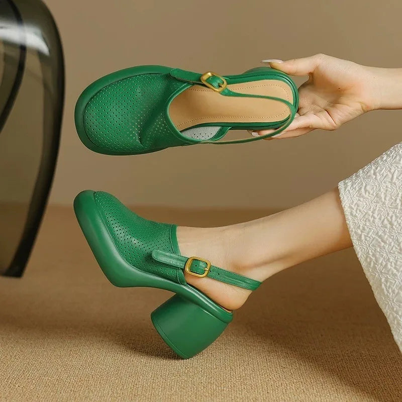 Léa Hollow Heel Sandals – SEABOURNE