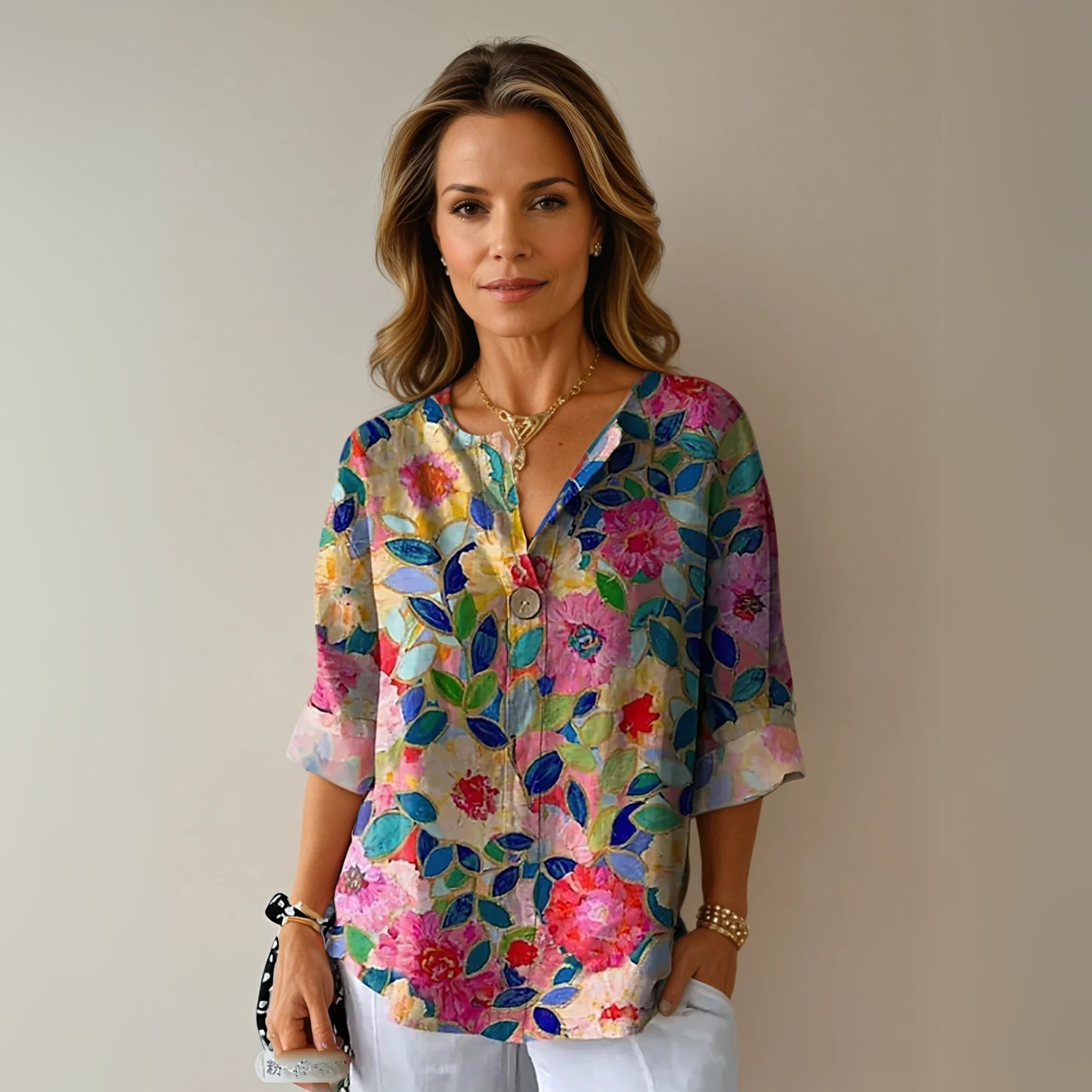 Arlene™ | Chic Floral Print Blouse – SEABOURNE